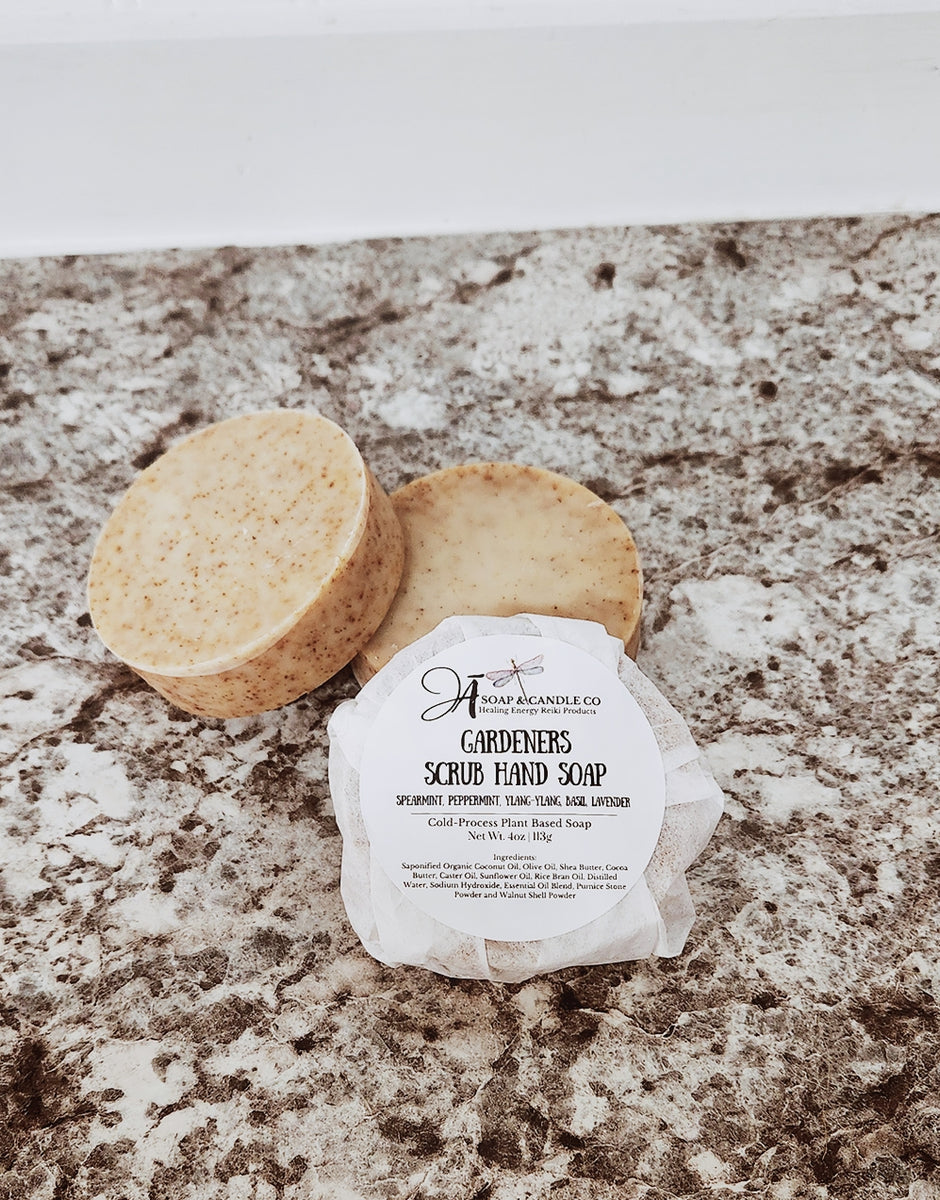 Gardeners Scrub Bar Hand Soap - Geranium – JA SOAP & CANDLE CO